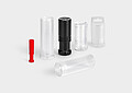 TwistPack Plus: Plastic Packaging Tubes - rose plastic